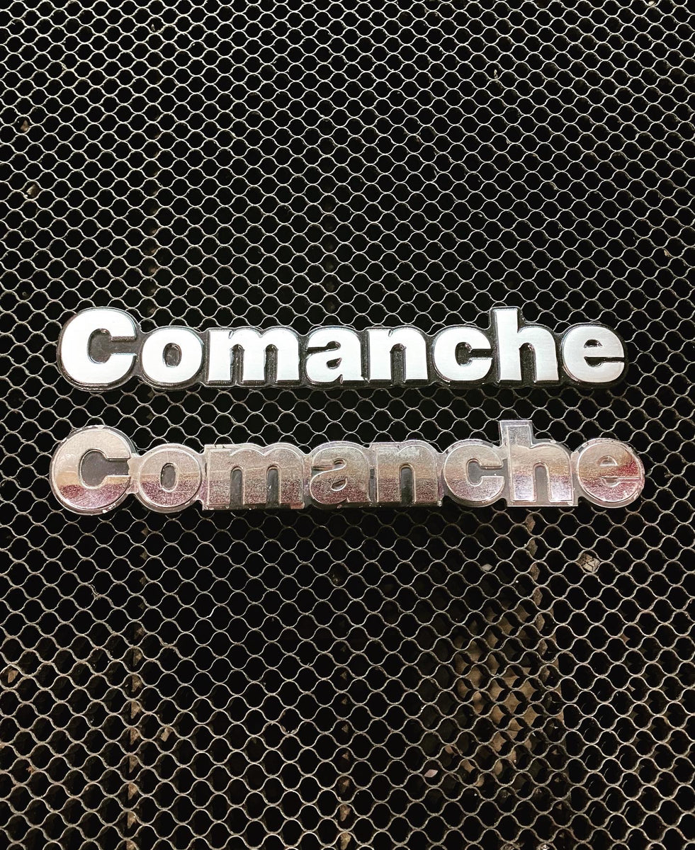 CNC Machined Billet Aluminum Comanche Emblem SINGlE – BOSSfab